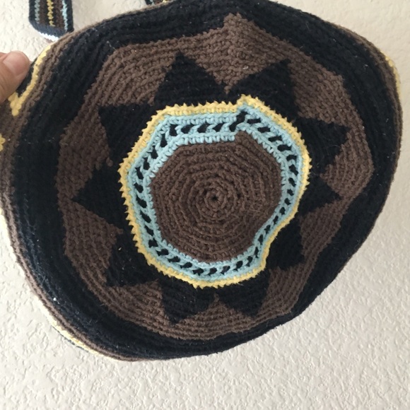 Bags | Handmade Crochet Boho Aztec Bag | Poshmark